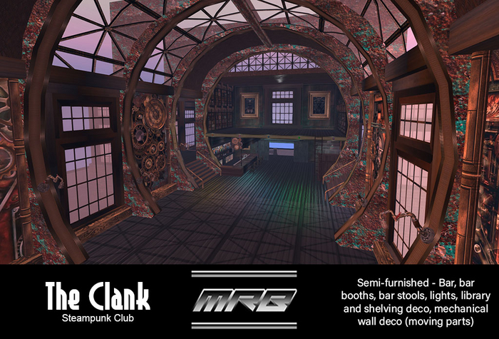 Second Life Marketplace - [MRB] The Clank (Steampunk Club) - ADD TO UNPACK